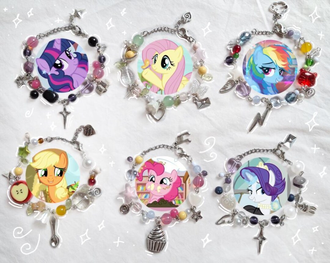 My Little Pony Main Six Charm Bracelets - Etsy