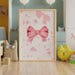 Pink Bow Wall Art Set for Girls Room | 3-piece Digital Print | Bow ...