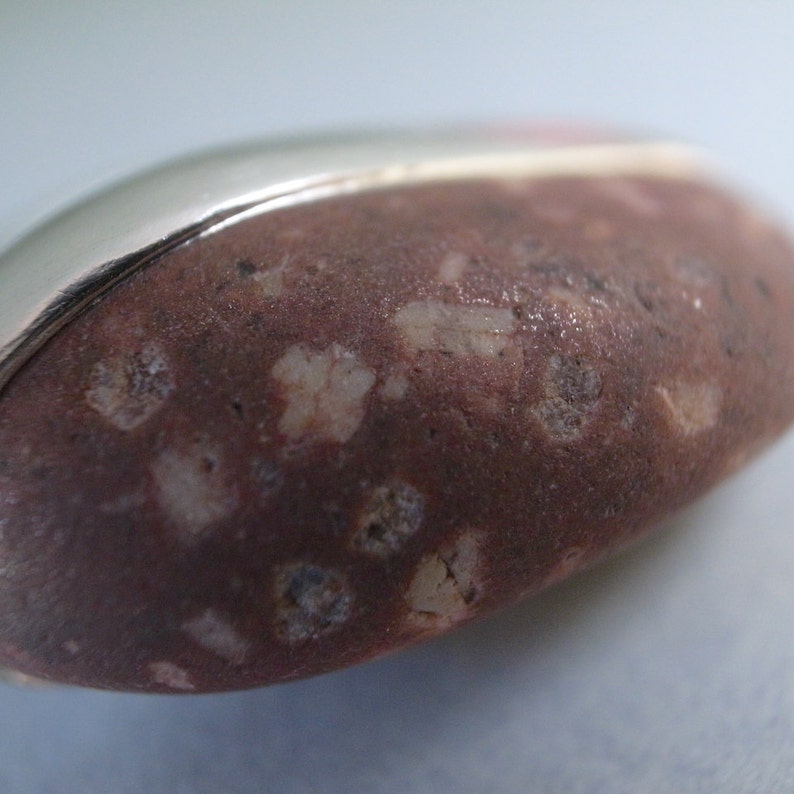 Large Beach Rock Ring - Red Speckled - Etsy