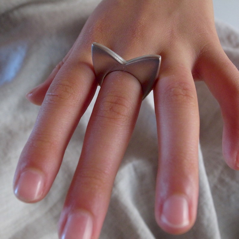 Silly-shaped Sterling-silver Rings - Hand Carved - Etsy