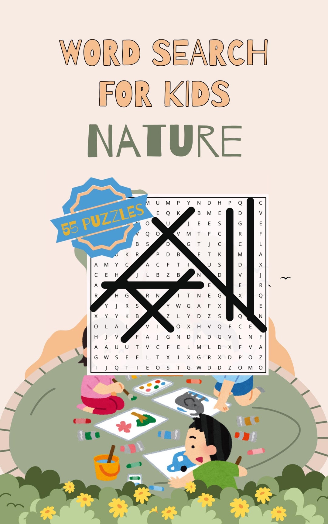Nature Word Search Puzzle Book for Kids | Fun and Educational Activity ...