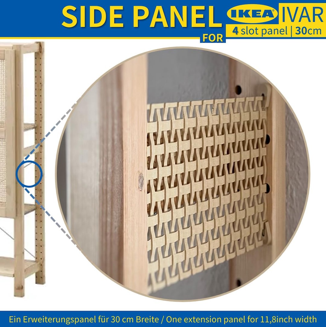 1x Side Panel for Ikea IVAR 30 Cm | 4-hole Height | Side Panel, Side ...