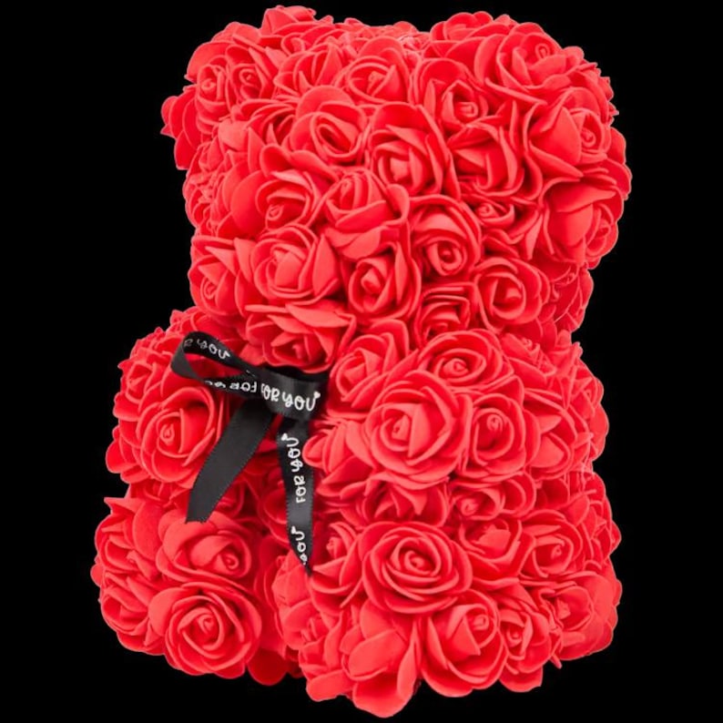 Large Rose Bear Made From Artificial Roses, Ideal Keepsake Present - Etsy