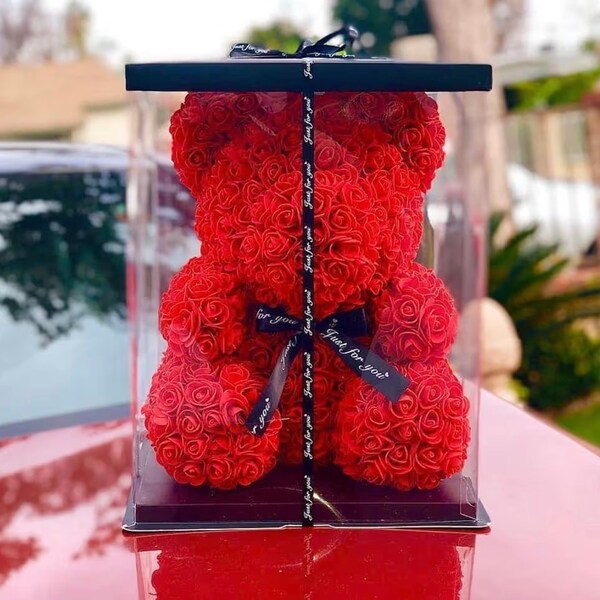 Rose Bear - Etsy