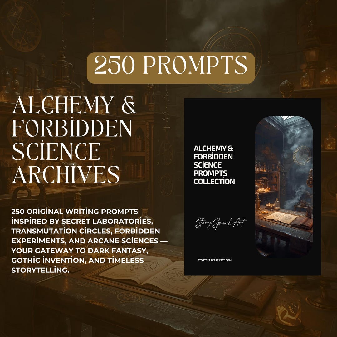 Alchemy & Forbidden Science Story Starters: 250+ Writing Prompts (PDF ...