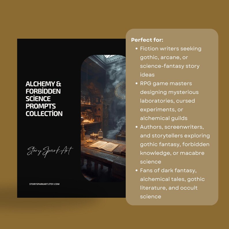Alchemy & Forbidden Science Story Starters: 250+ Writing Prompts (PDF ...