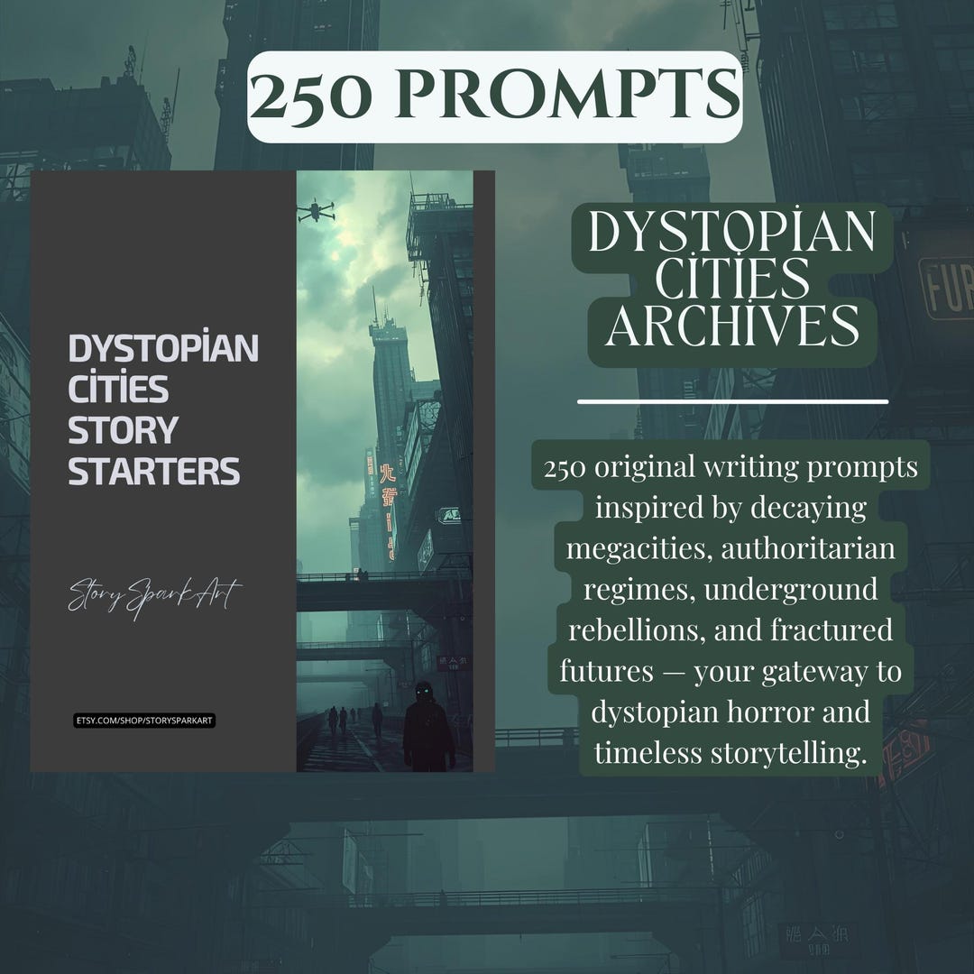 Dystopian Cities Story Starters: 250+ Writing Prompts (PDF + HTML ...