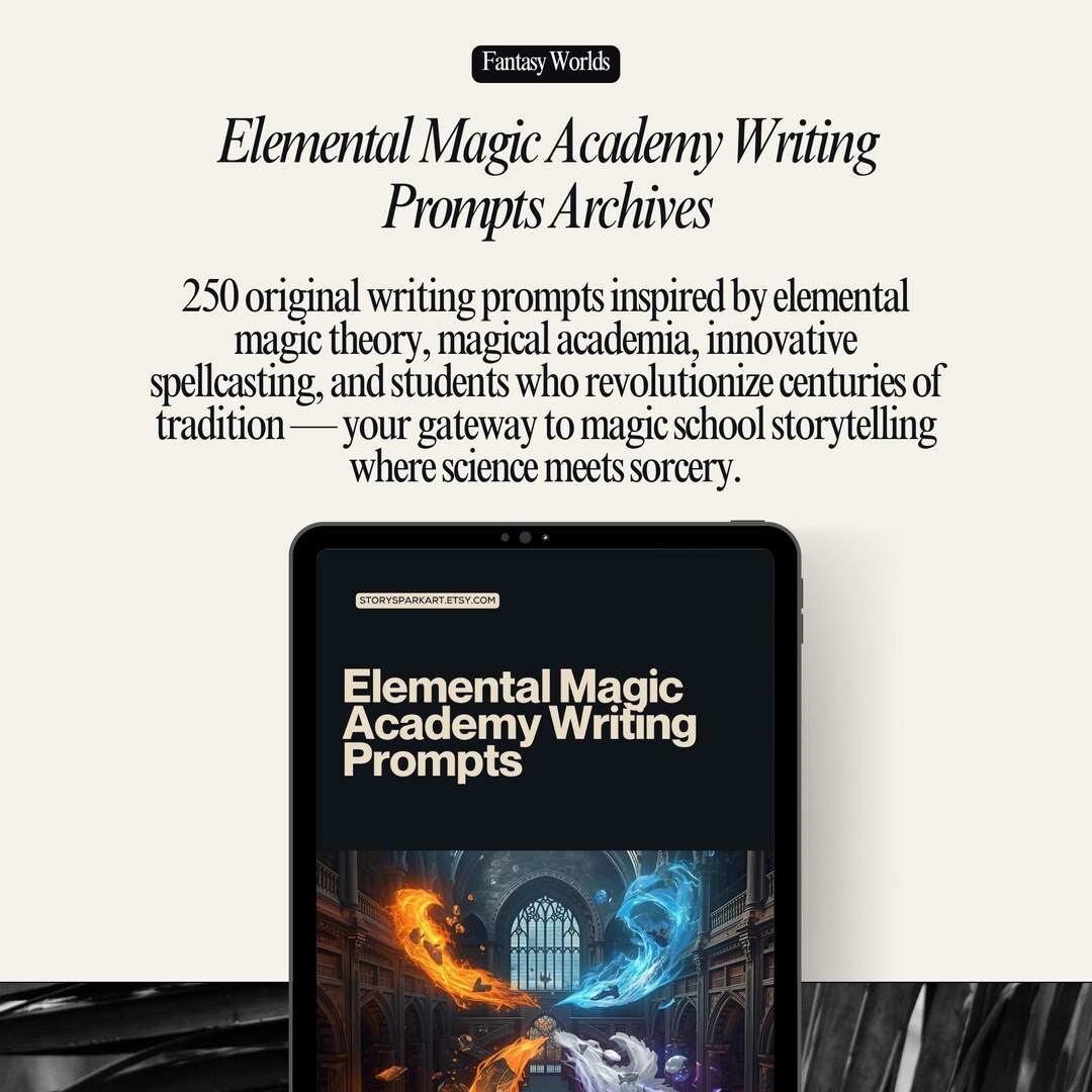 Elemental Magic Academy Writing Prompts: 250 Story Starters (PDF + HTML ...