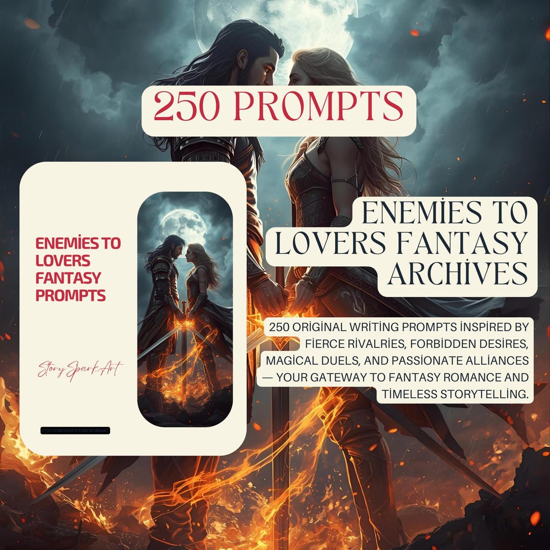 Enemies to Lovers Fantasy Prompts: 250+ Story Starters (PDF + HTML ...