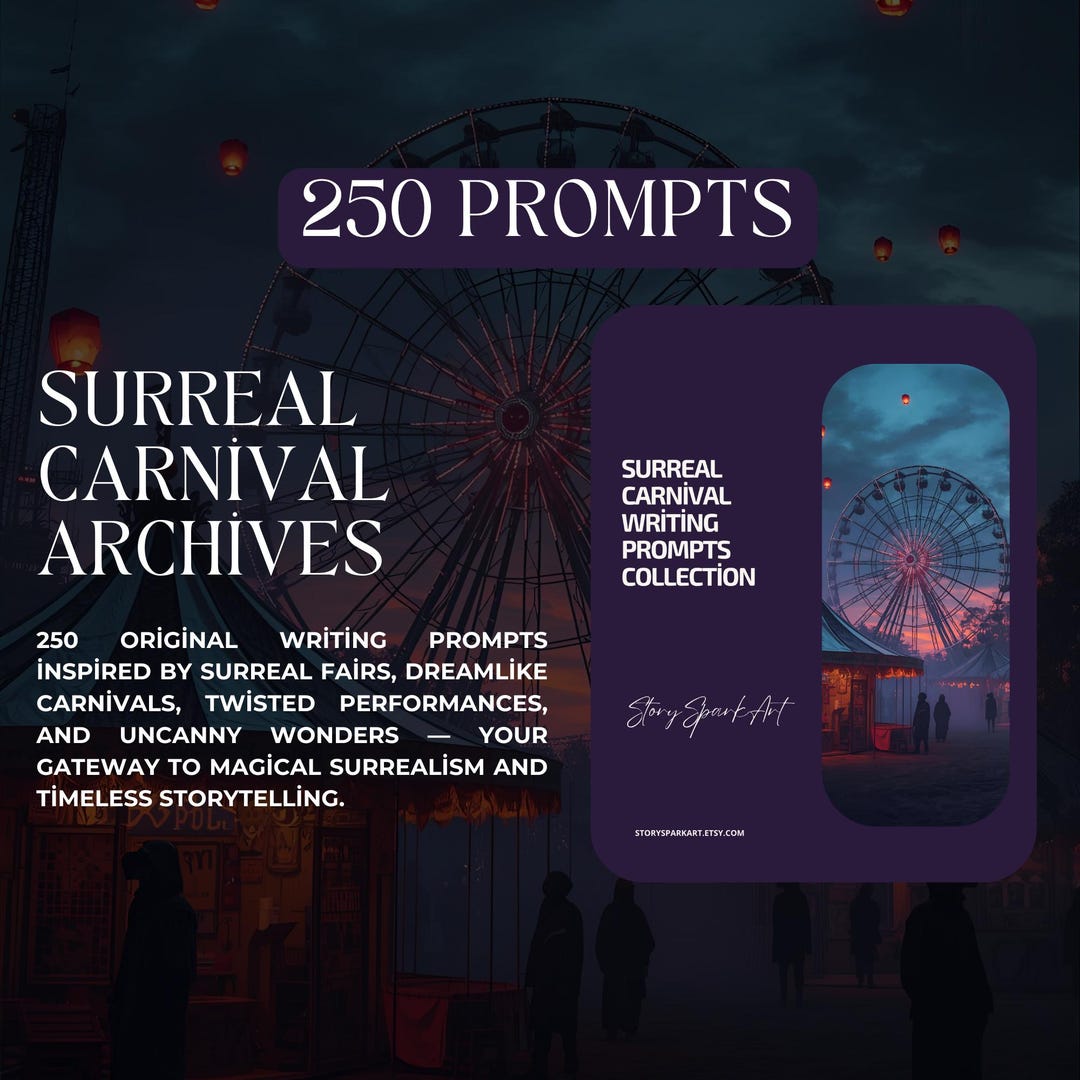 Surreal Carnival Writing Prompts: 250+ Story Starters (PDF + HTML ...