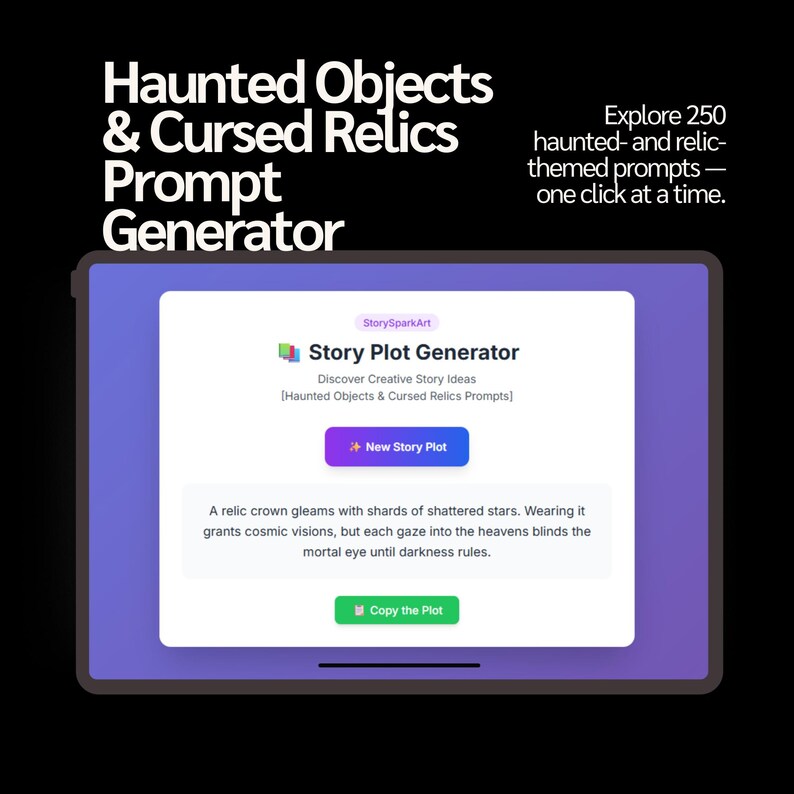 Haunted Objects & Cursed Relics Writing Prompts: Gothic Horror PDF ...