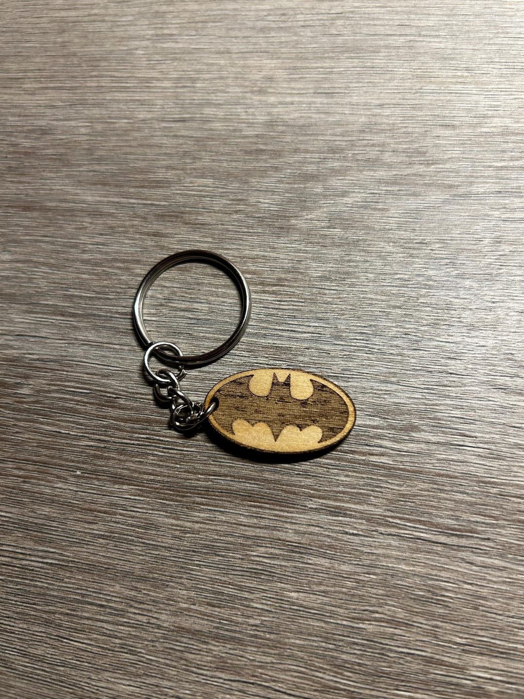 Batman Logo Keychain - Etsy