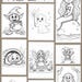 Fairy Tale Characters Coloring Pages for Kids Printable Digital ...