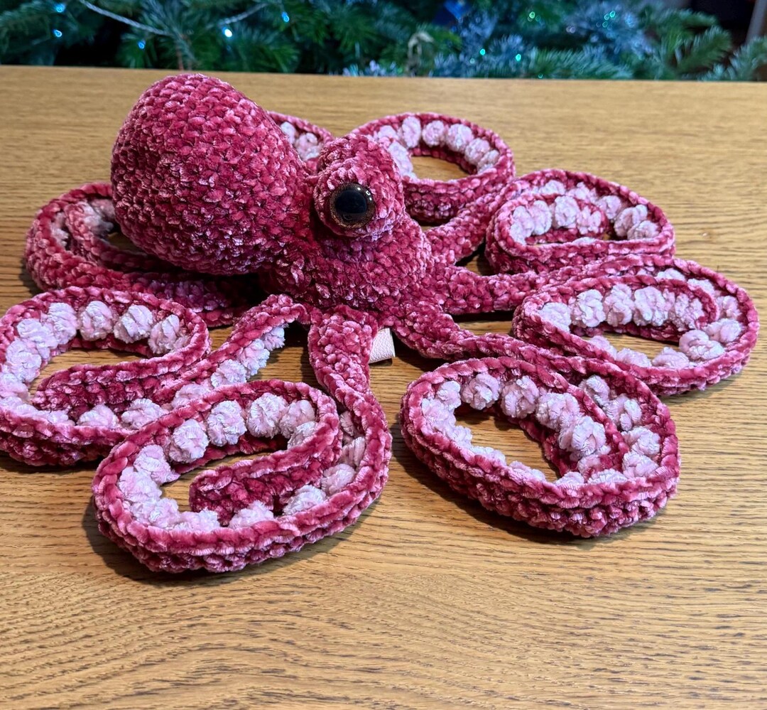 Anchor the Octopus, Crocheted - Velvet Version - Made to Order - Etsy