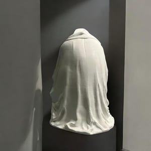 Minimalist Cloaked Figure Sculpture Mysterious and Elegant Art Piece - Etsy