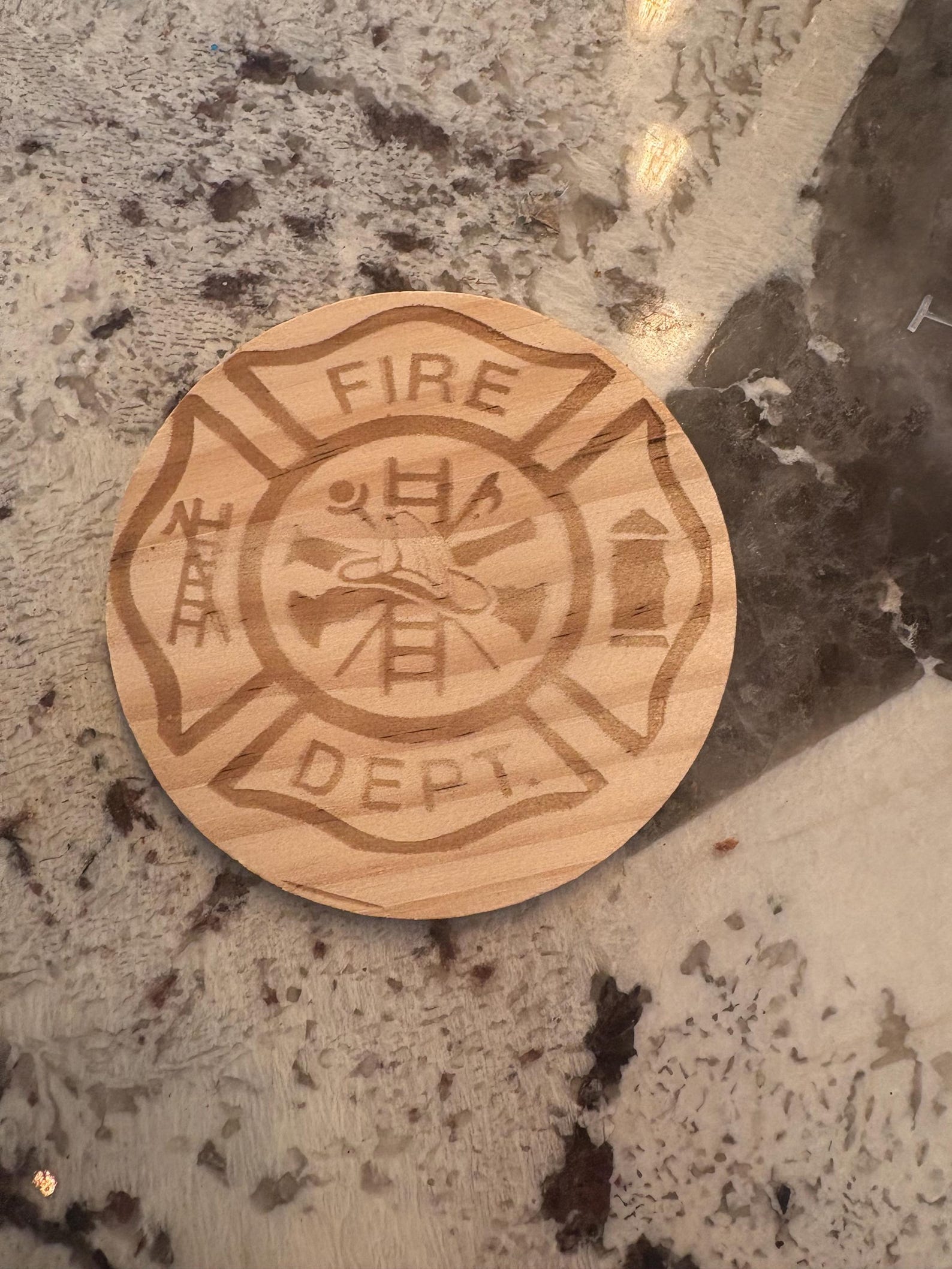 Fire Department Coaster, First Responder, Fd, Gift - Etsy