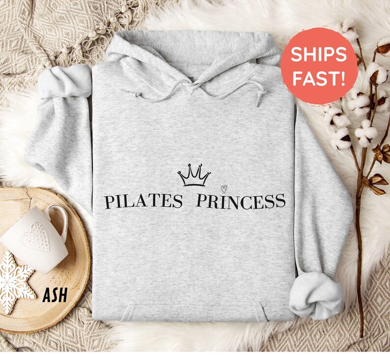 Pilates Princess Sweatshirt - Cute Pilates Crewneck, Funny Workout ...
