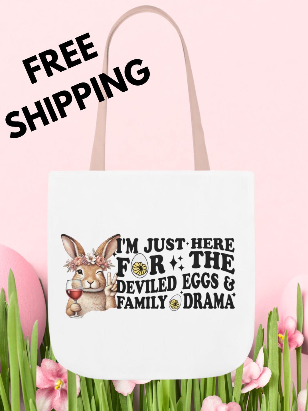 Funny Adult Humor Easter Deviled Eggs and Family Drama Egg Hunt Canvas ...