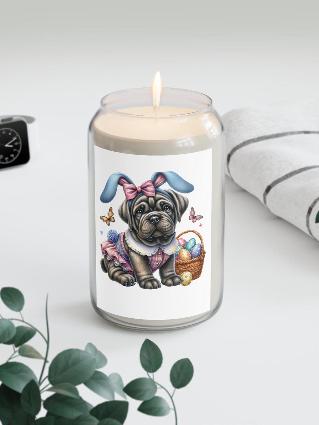 Cane Corso Scented Candle, Cute Easter Puppy Candle, Spring Decor, Gift ...