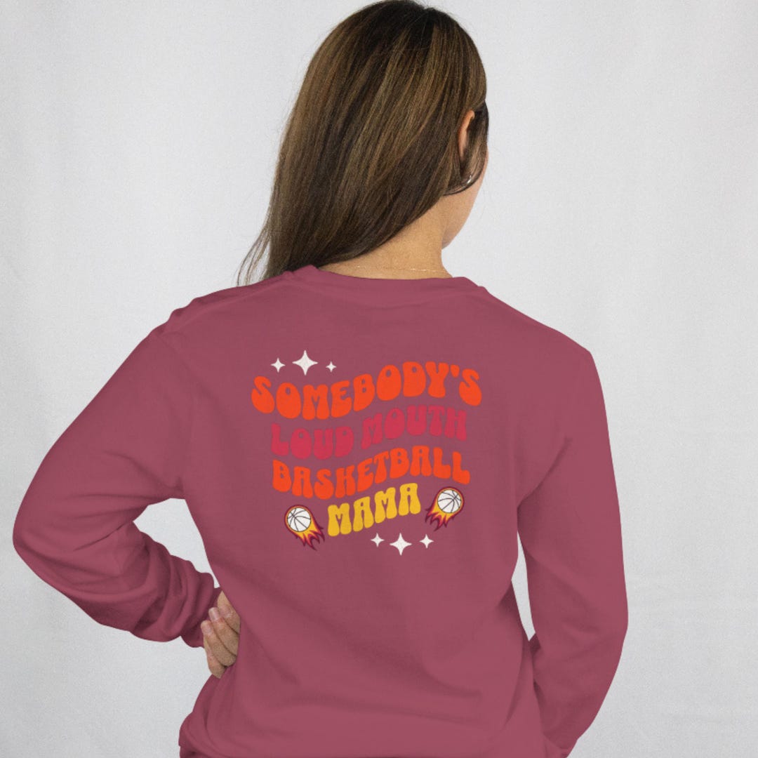 Basketball Mama Long Sleeve T-shirt, Gifts for Sports Moms, Basketball ...