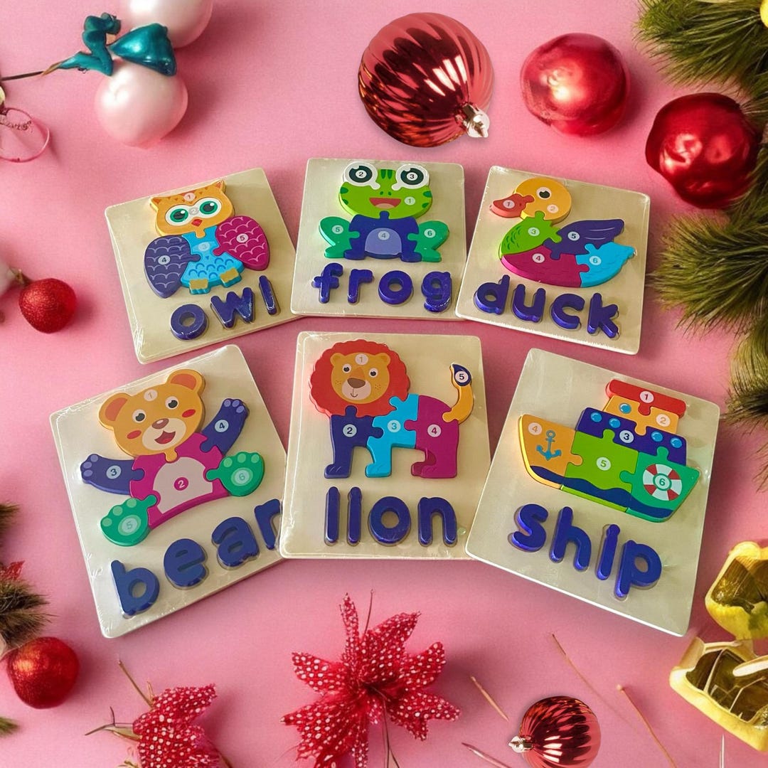Educational Wooden Puzzles for Kids Ages 2+ / Early Education ...