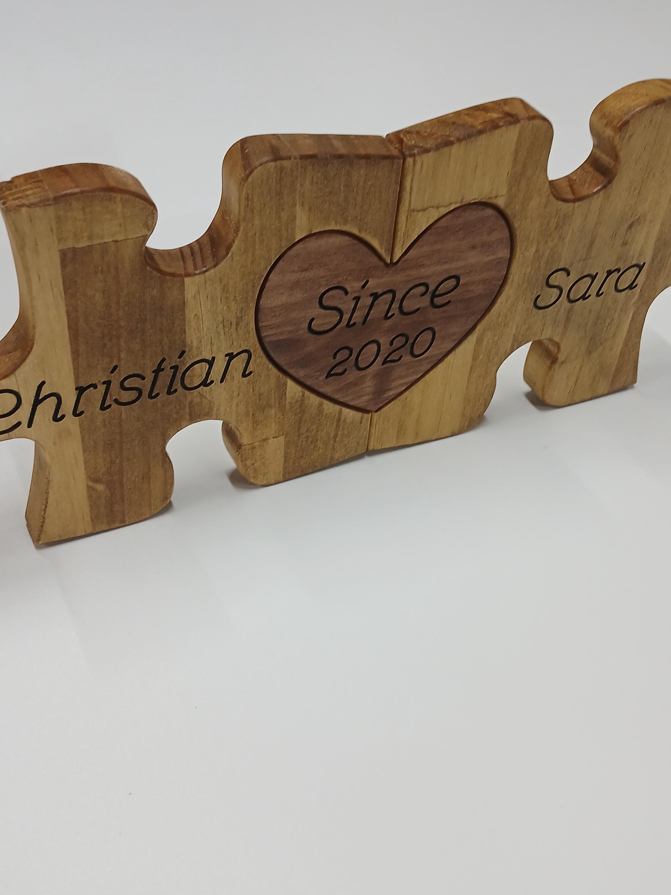 Personalized Heart Puzzle - Etsy