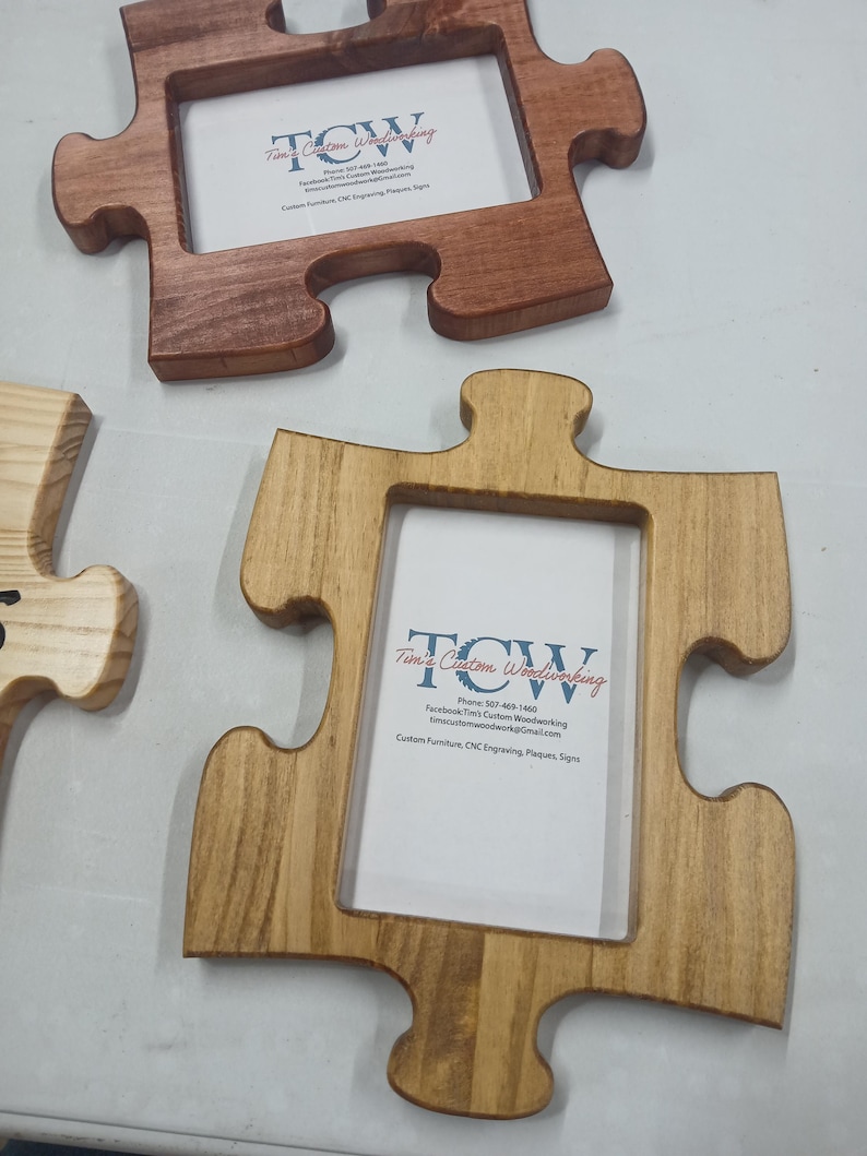 Puzzle Piece Picture Frame - Etsy