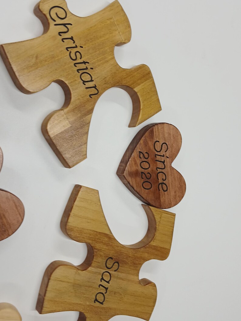 Personalized Heart Puzzle - Etsy