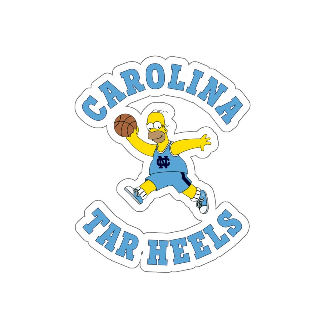 UNC Chapel Hill Basketball Homer Tar Heels 4" Sticker - Etsy