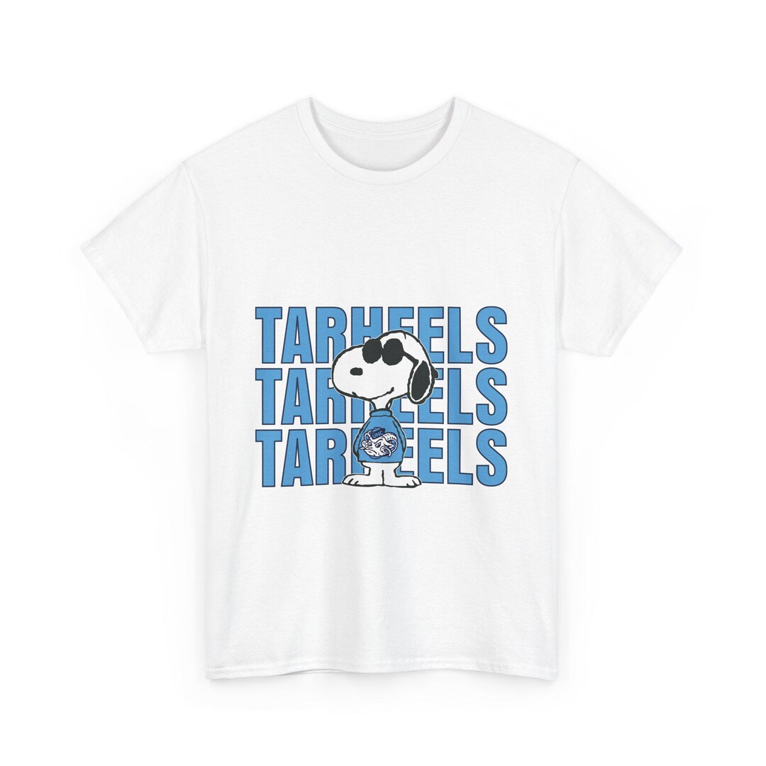 Vintage 80s Snoopy UNC Tar Heels North Carolina Retro Unisex Heavy ...
