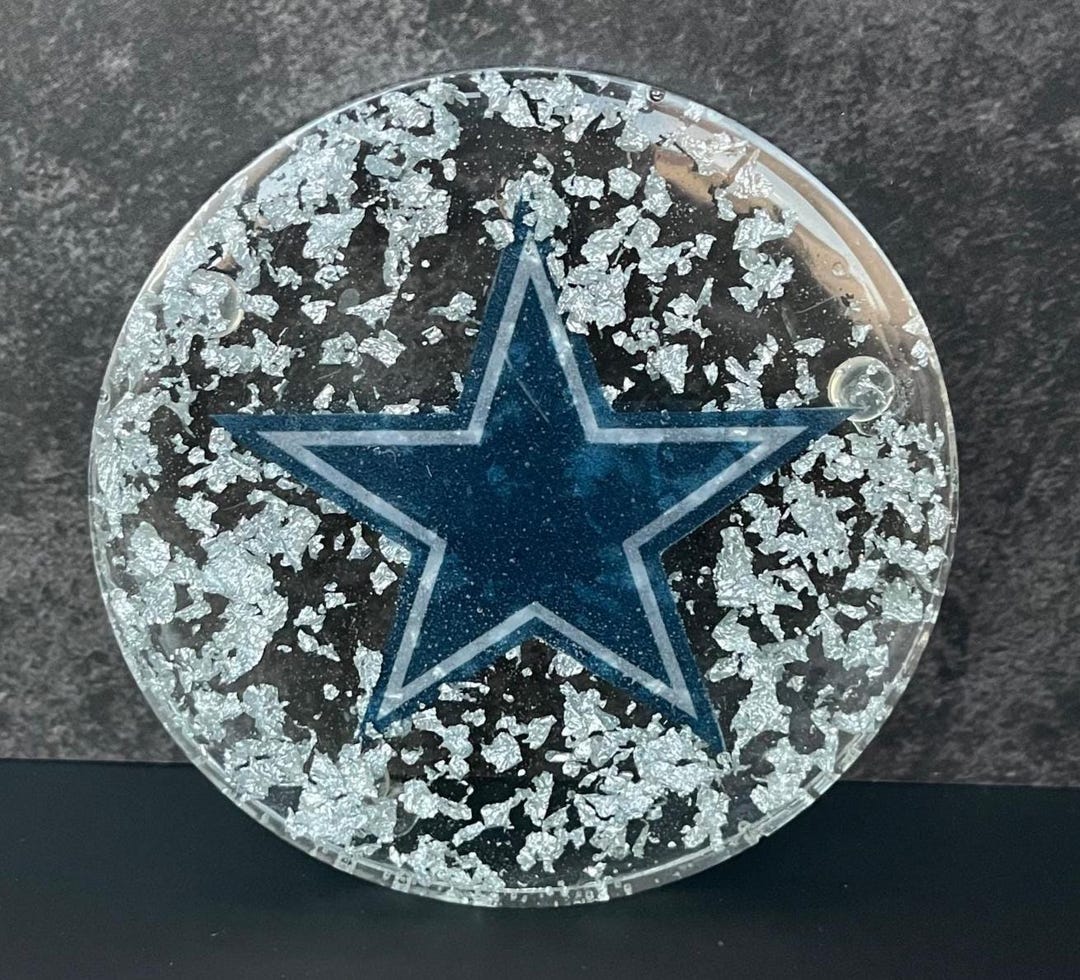 Dallas Cowboys Resin Coaster | NFL Football Fan Gift | Blue Star Drink ...