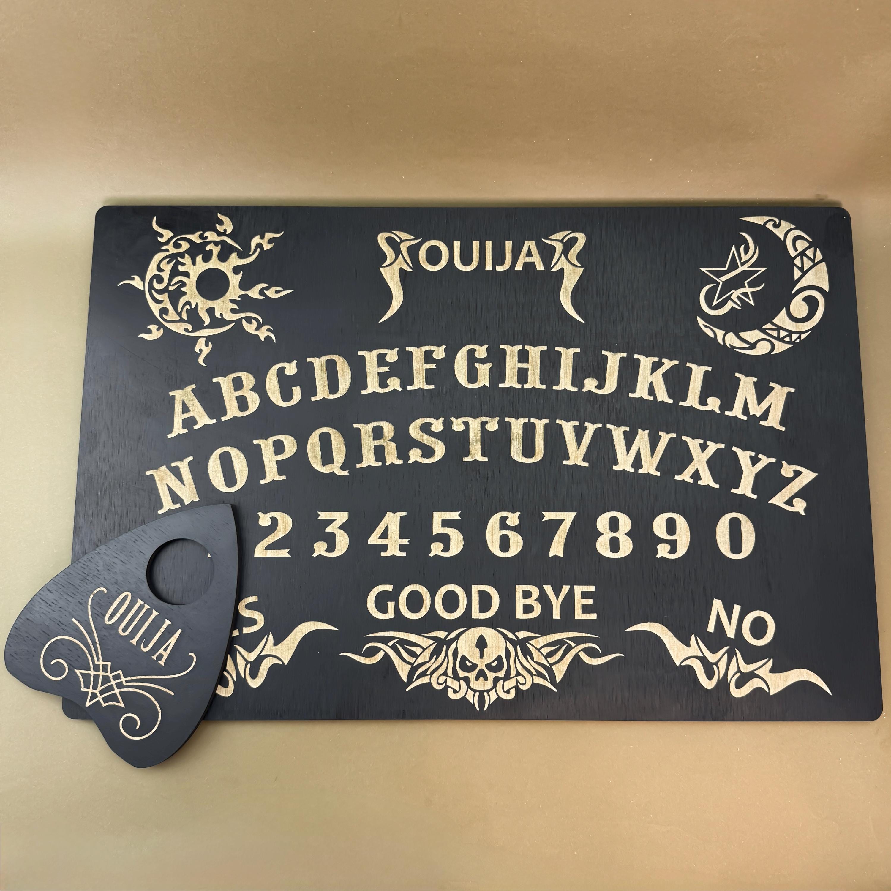 Divination Boards Handcrafted Wooden Ouija Board Planchette Divination ...