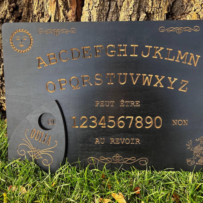 French Wooden Ouija Board Spirit Divination Talking Board With Planche ...