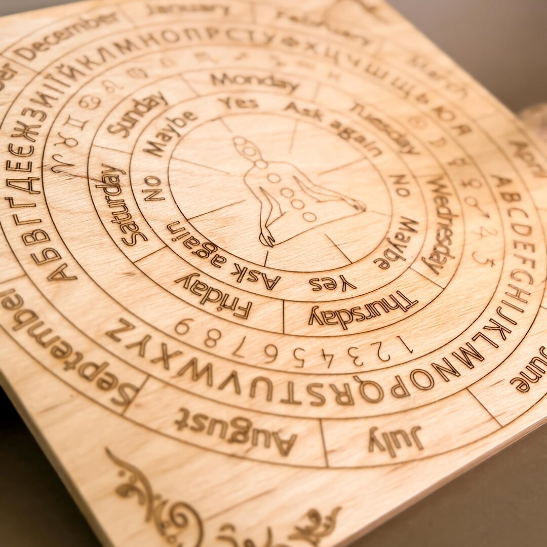 Divination Boards Pendulum Board Divination Tool Gothic Decor Spiritual ...