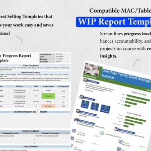 Daily Work in Progress Template | Work Report Template | Task Report ...