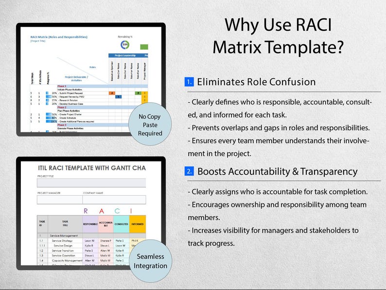 RACI Matrix Template Excel + Google Sheet - RACI Matrix Planner ...