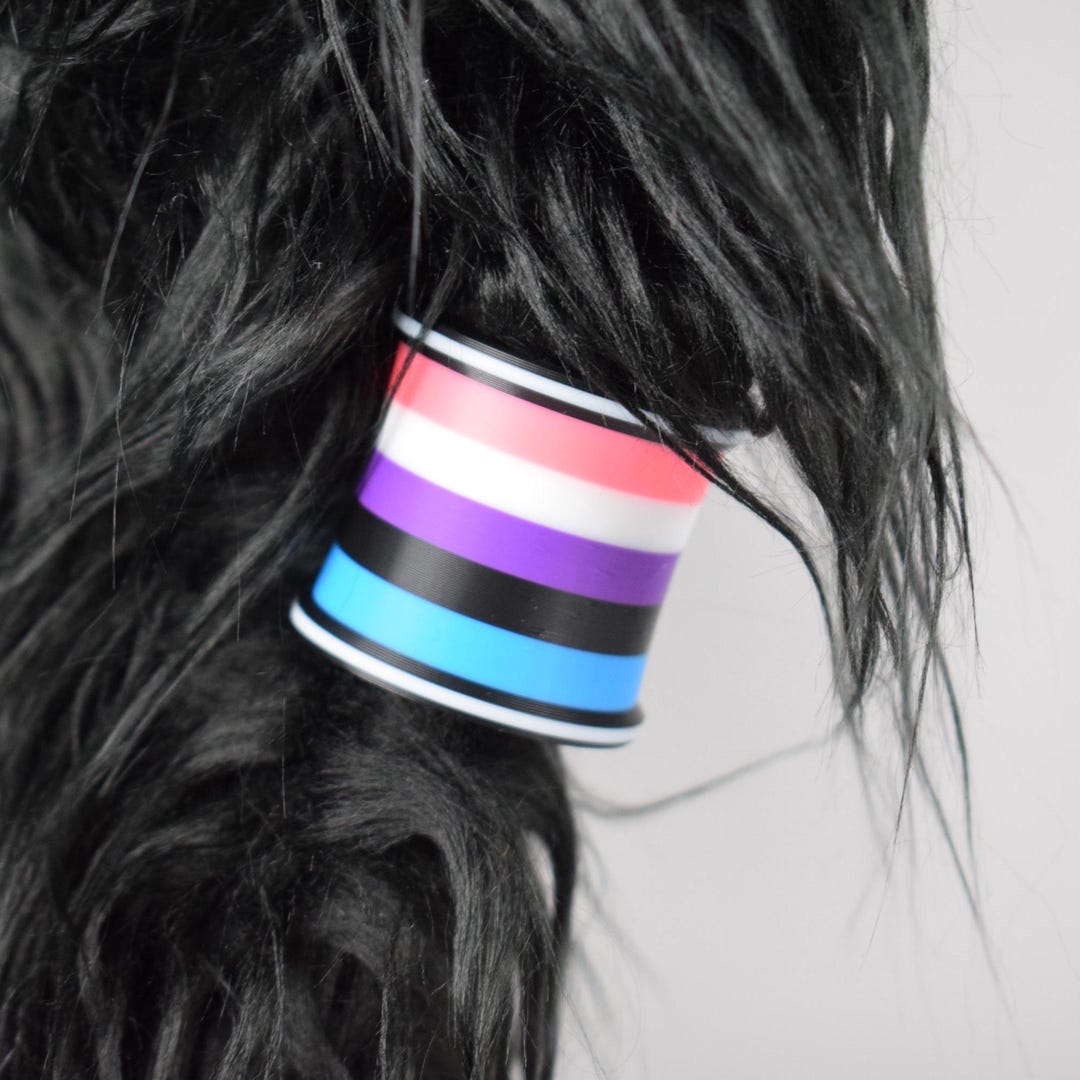 Fursuit Ear Cuff Genderfluid Pride Flag Jewellery Piercing Accessory - Etsy