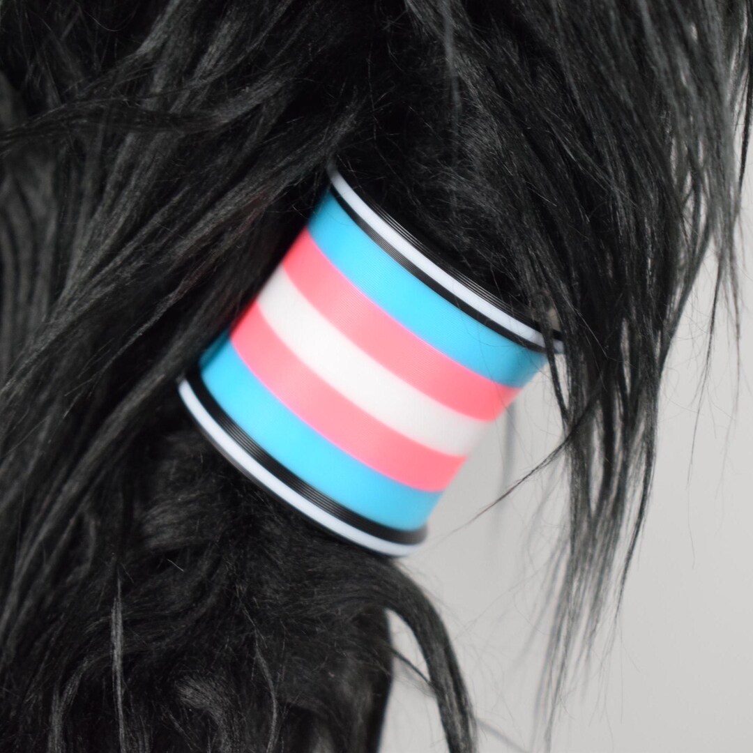 Fursuit Ear Cuff Transgender Pride Flag Jewellery Piercing Accessory - Etsy