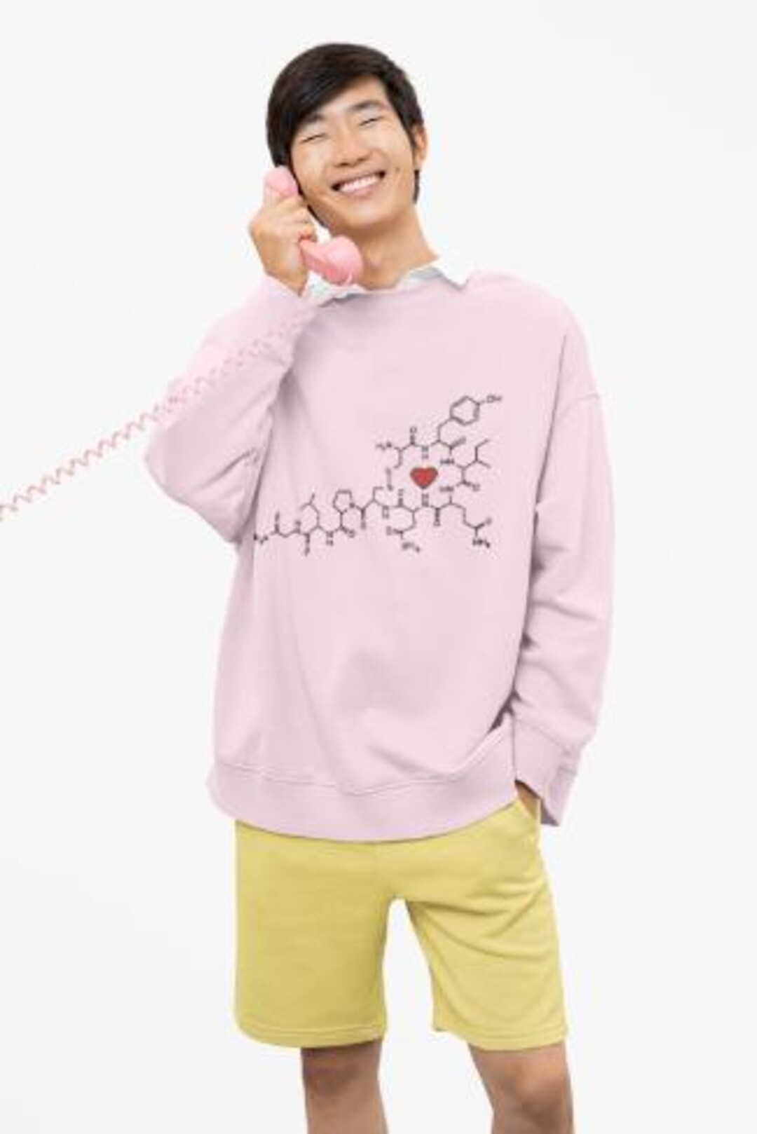 Oxytocin Molecule Heart Sweatshirt, Science Lover Gift, Chemistry Love ...