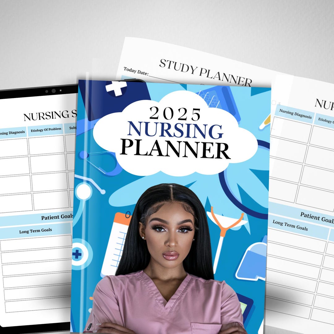 2025 Nursing Student Planner Nurse-inspired Organizer for Study, Exams ...