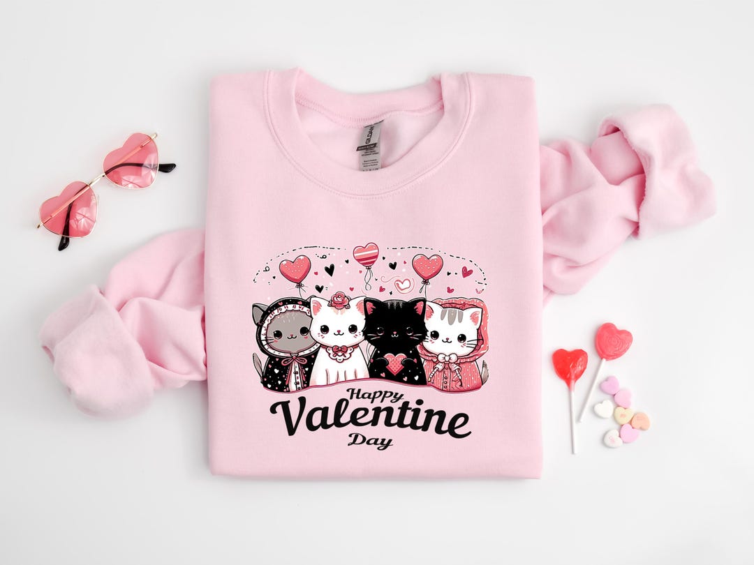 Cute Cat Sweatshirt, Buddle of Cat, Gift for Her, Gift for Him, Funny ...