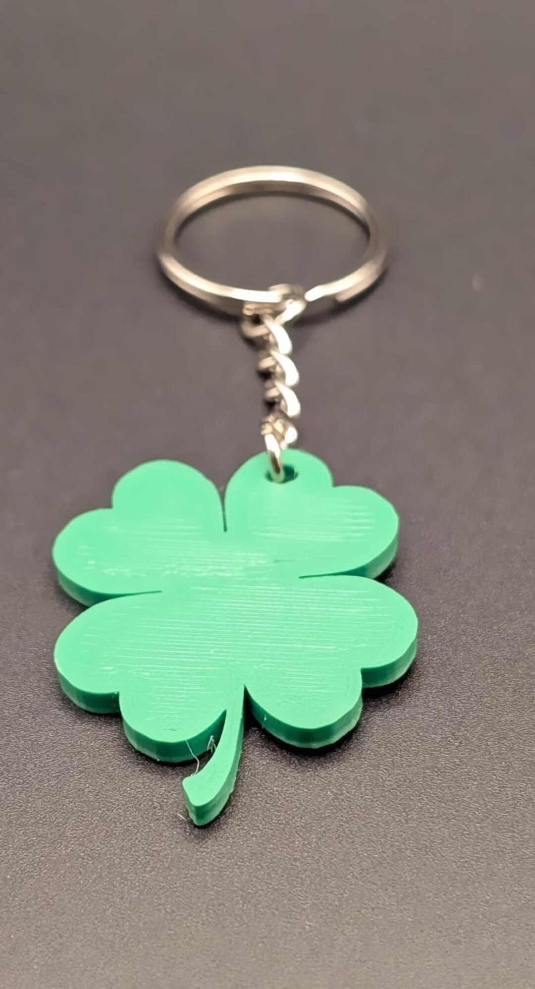 Green Plastic Four Leaf Clover Keychain - St. Patrick's Day Accessories ...