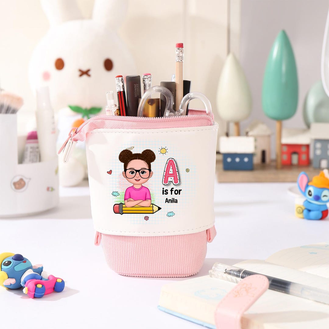Custom Pencil Case With Name & Character – Personalized Alphabet Pencil ...