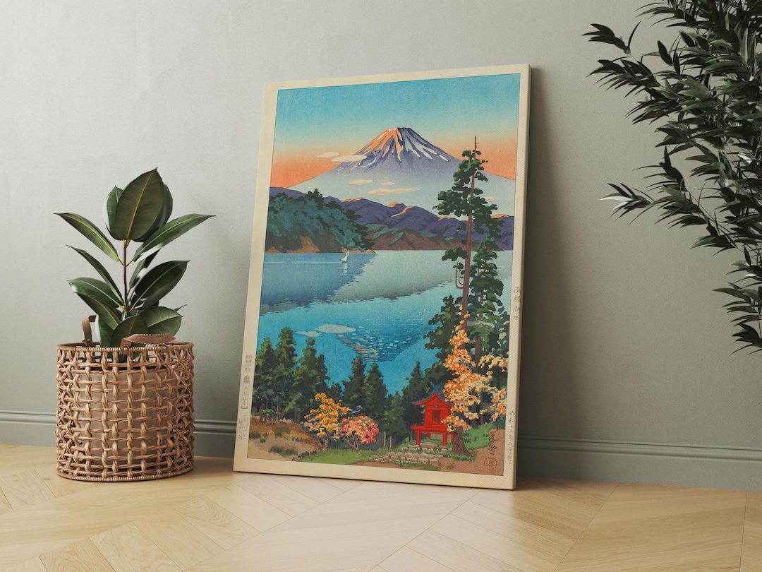 Lake Ashi in the Hakone Hills in Early Autumn- Tsuchiya Koitsu Print ...