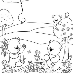 Cuddle up With Creativity: Teddy Bear Coloring Page - Etsy