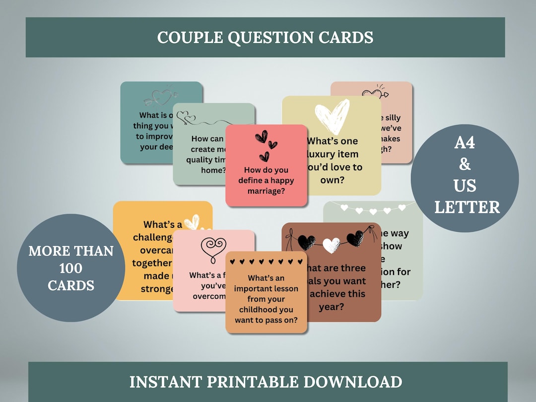 Muslim Couple Question Cards, Conversation Starters, Date Night Cards ...