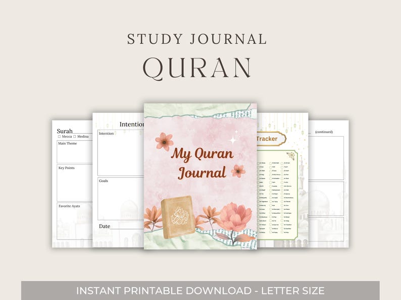 Quran Study Journal, Surah Study & Reflection, Quran Study, Quran ...