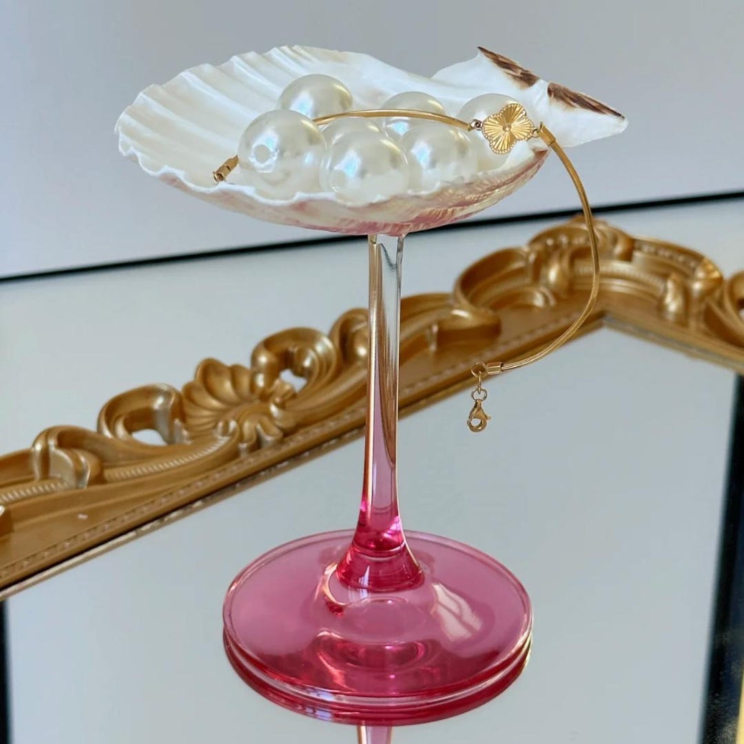 Shell Martini Glasses, Shell Wine Glasses, Cocktail Glasses, Decorative ...