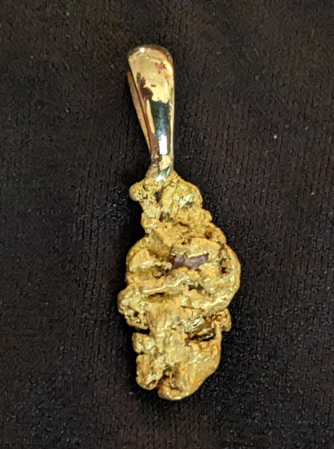 Gold Nugget Pendant - Etsy