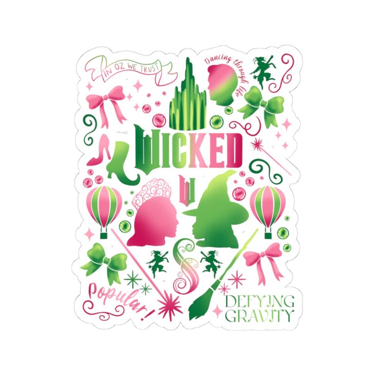 WICKED Sticker, Movie Sticker Decal, Movie Musical, No One Mourns the ...